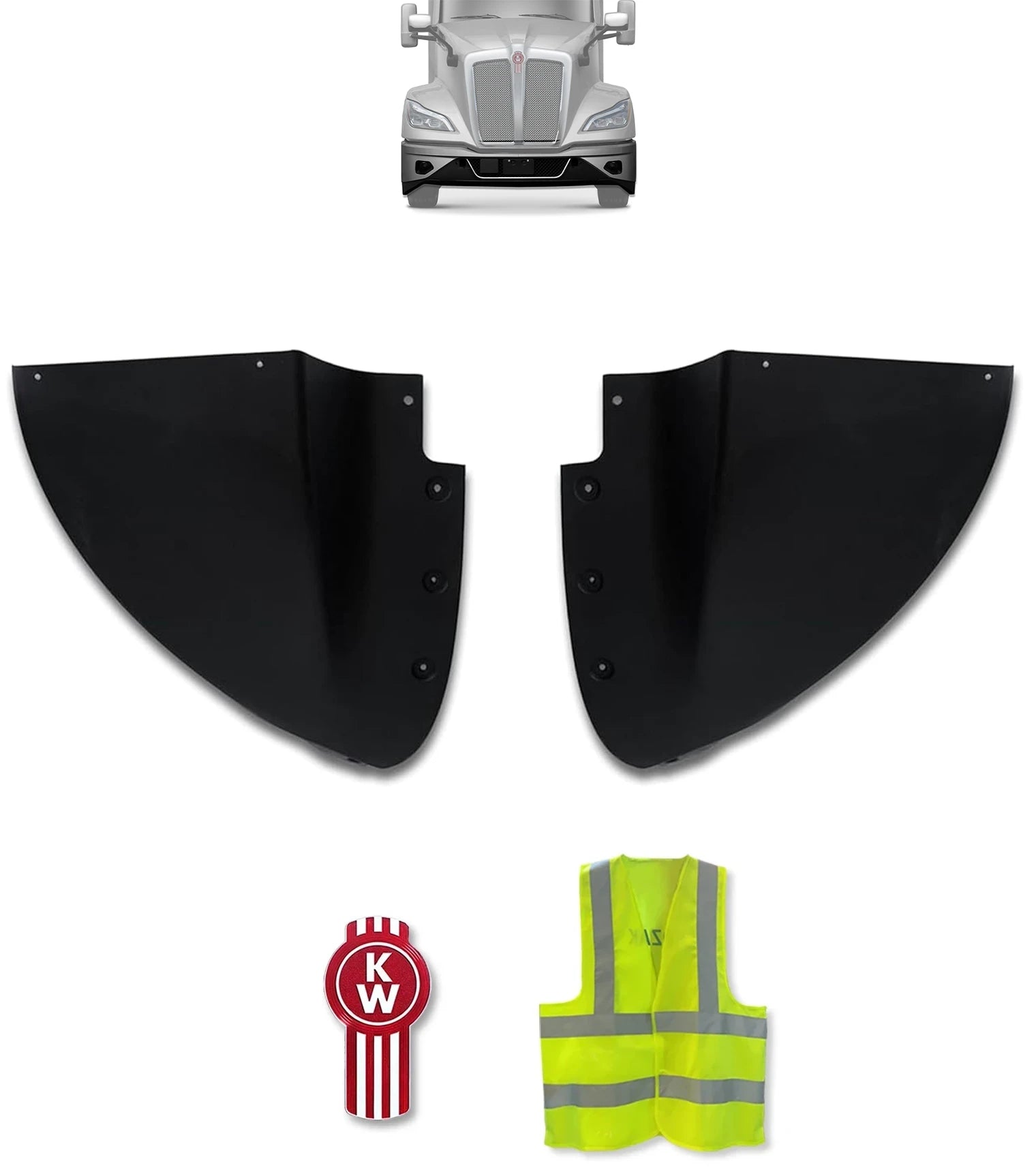 Bumper Corners Spoiler Set 2022+ Kenworth T680 – Tacoma Parts Corporation