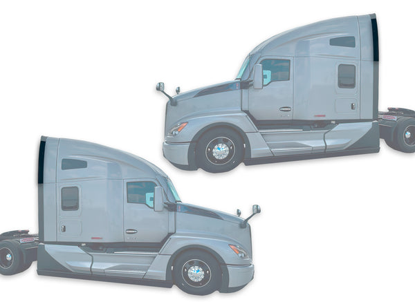 Upper Cab Fairing Extensions Set 2022+ Kenworth T680 Next Gen – Tacoma ...
