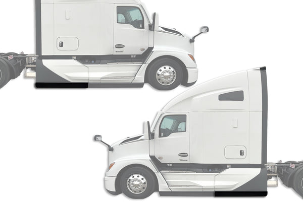Fairing Panel Extensions - Lower Ext Rear Set 2022+ Kenworth T680 Next ...