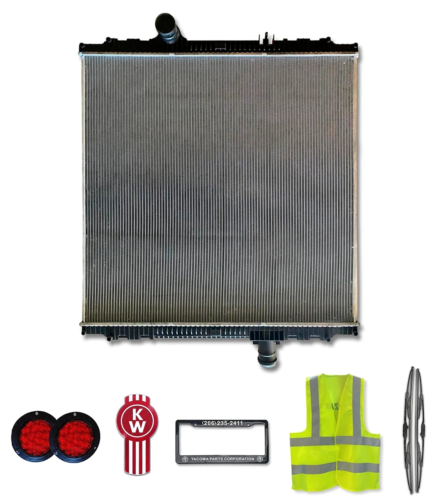 Radiator N3985001 Kenworth 2008-2015 T800 2014-2015 T880 2010 W900 ...