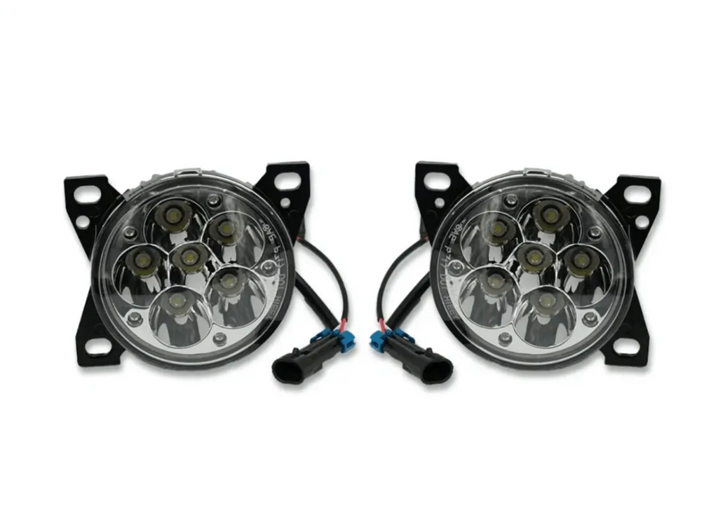 Performance High Power Chrome Housing LED Projector Fog Light Lamp Pair ...