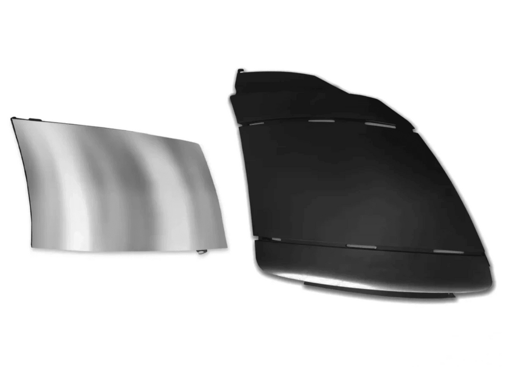 Kozak Plastic Bumper End Cap with Chrome Trim Right Passenger Side for ...